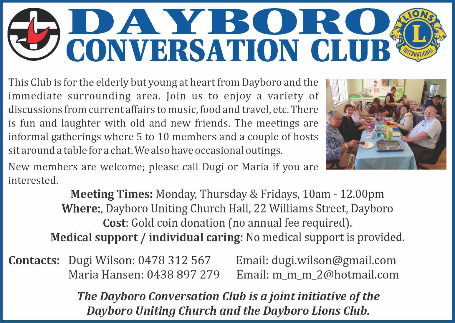 Conversation Club | Dayboro.au